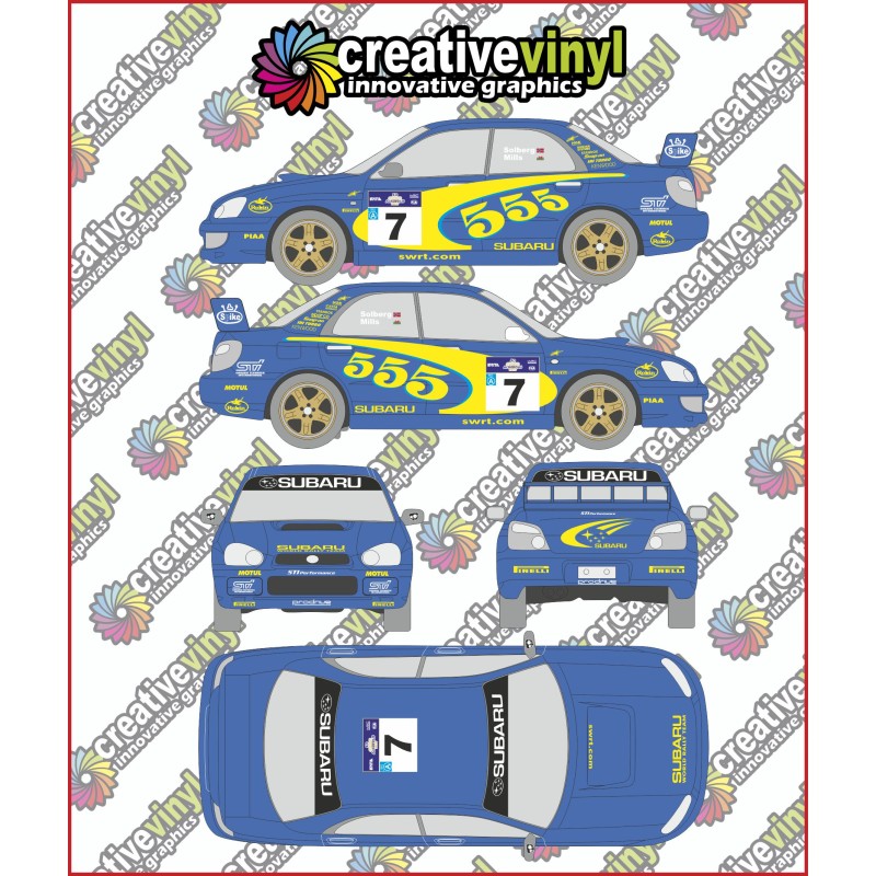 Subaru Impreza 2003 Acropolis Rally Graphics Kit