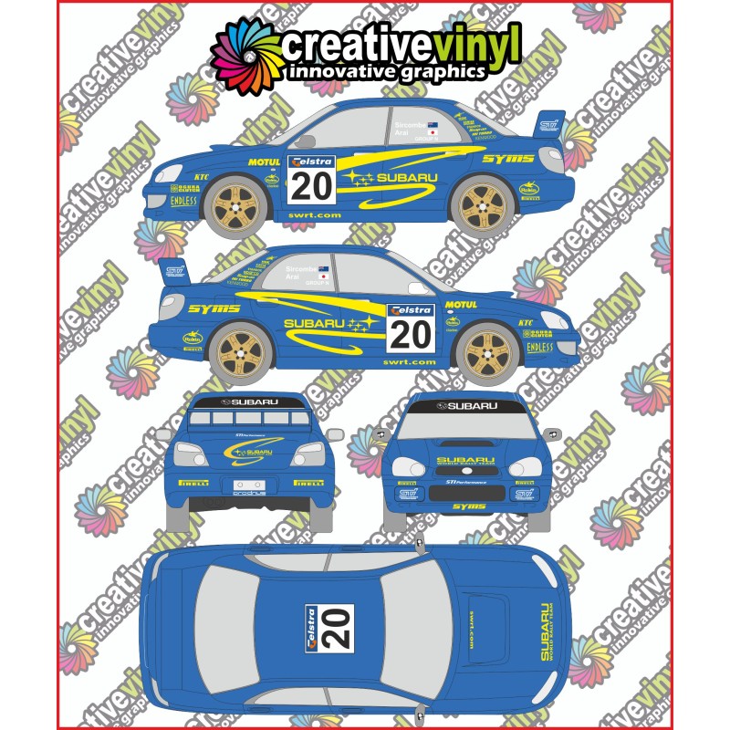Subaru Impreza 2003 Acropolis Rally Graphics Kit