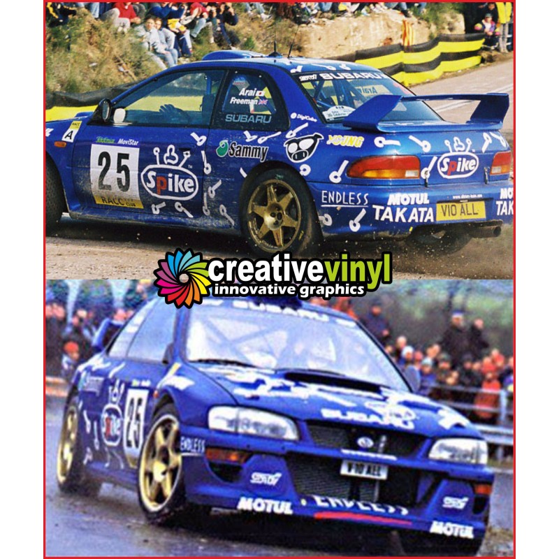 Subaru Impreza 2000 Spike Rally Graphics Kit