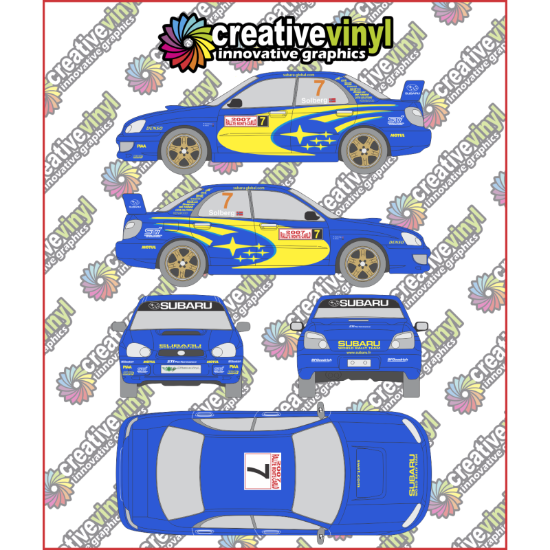 Subaru Impreza 2003 Acropolis Rally Graphics Kit