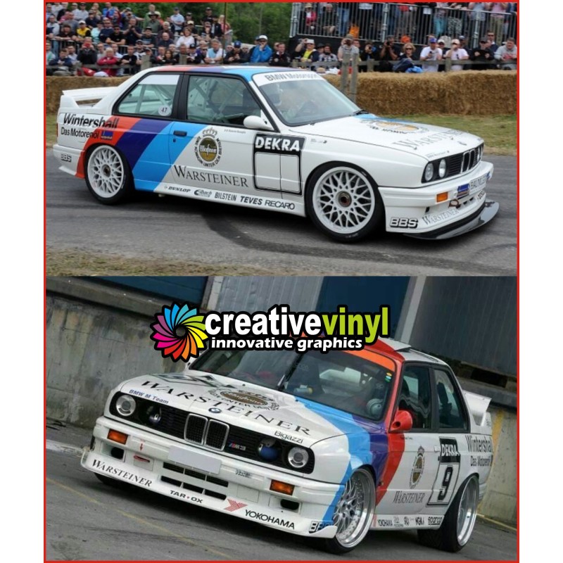 BMW E30 M3 Schnitzer Warsteiner Full Graphics Kit