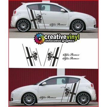 Alfa Romeo Mito Side stripe Style 3